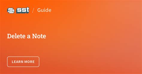 Delete A Note