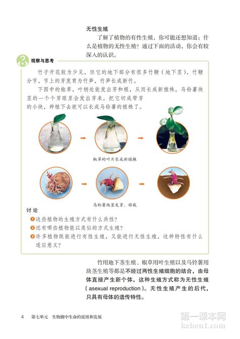八年级生物下册人教版电子课本9第一课本网