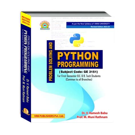 Problem Solving And Python Programming