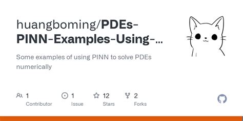 GitHub Huangboming PDEs PINN Examples Using Tensorflow2 Some