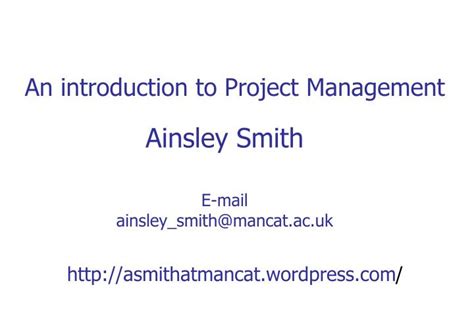 ppt an introduction to project management powerpoint presentation free download id 3754926