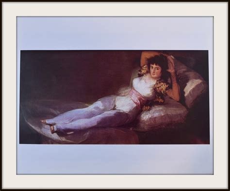 VTG Art Print Francisco Goya The Maja Clothed 1805 Spanish Etsy