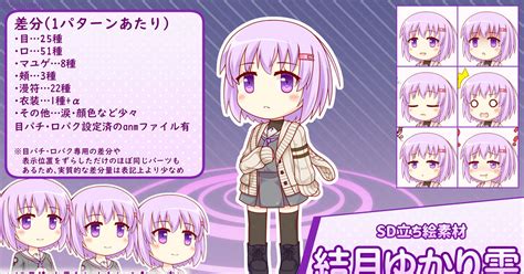 Aivoice Sd立ち絵素材 結月ゆかり雫 さぶねぼーんのイラスト Pixiv