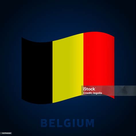 벨기에 웨이브 벡터 플래그 국기의 국가 공식 색상과 비율을 흔들어 벡터 그림입니다 0명에 대한 스톡 벡터 아트 및 기타 이미지 0명 개념 곡선 Istock