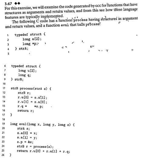 Solved For This Exercise We Will Examine The Code Generated Chegg