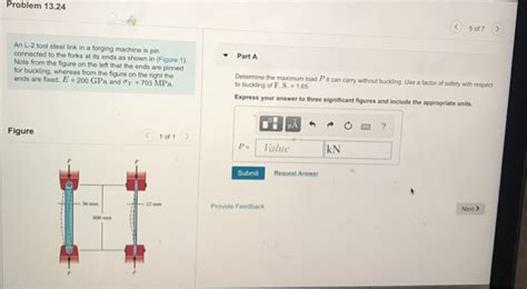 Solved Problem 13 24 An L 2 Tool Steel Link In A Forging Chegg