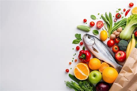 Fondo De Alimentos Saludables Alimentos Saludables En Bolsas De Papel