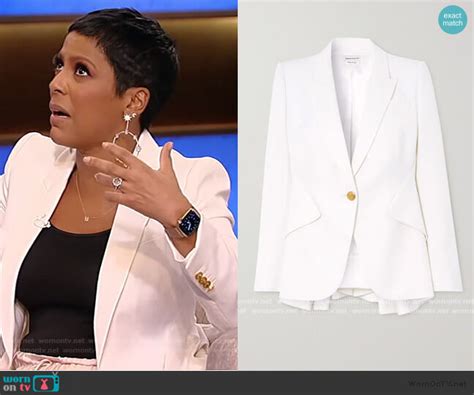 WornOnTV Tamrons Pink Satin Pants And White Blazer On Tamron Hall