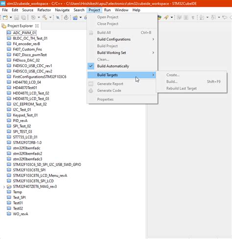 Not Able To Build A Project Imported From Another