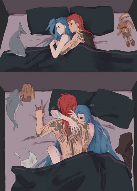 Rule 34 2d 2girls Arcane Arcane Jinx Arcane Vi Athletic Female Back