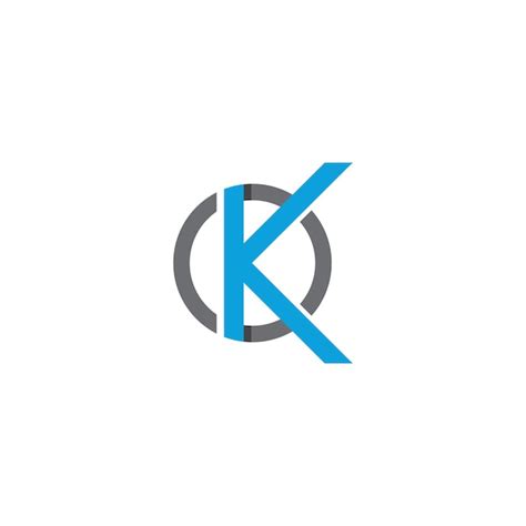 Ilustración De Icono De Vector De Plantilla De Logotipo De Letra K