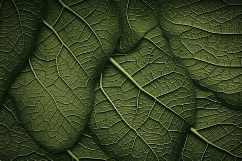 Premium Photo Textile Repeat Pattern Of Green Leaf