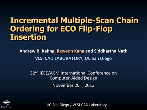 Ppt Incremental Multiple Scan Chain Ordering For Eco Flip Flop
