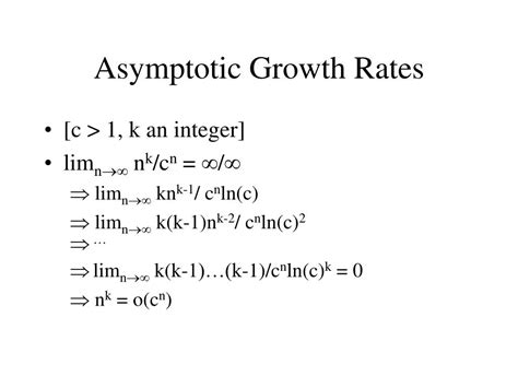 Ppt Asymptotic Growth Rates Powerpoint Presentation Free Download