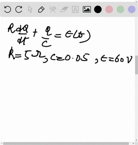 SOLVED The Figure Shows An R C Series Circuit Containing A Resistor With A Resistance Of R Ohms