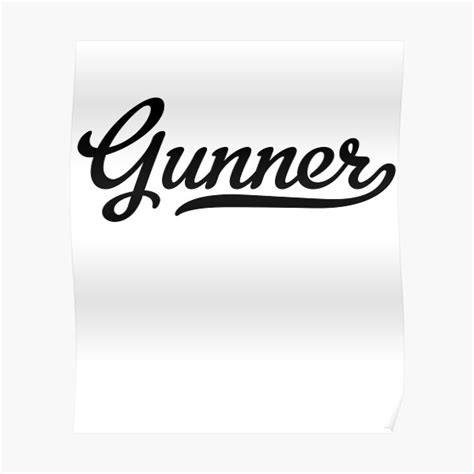 Gunner Poster By Vectorqueen Redbubble