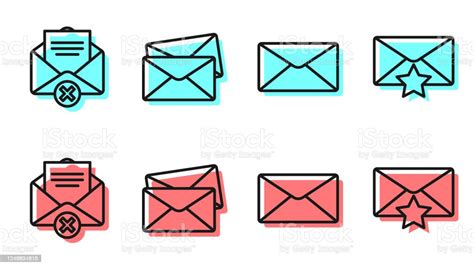 별 아이콘으로 라인 봉투 봉투 삭제 봉투 및 봉투를 설정합니다 벡터 1위에 대한 스톡 벡터 아트 및 기타 이미지 1위 금융