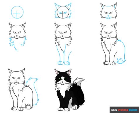 How To Draw A Cute Anime Cat Step By Step Easy Drawing Infoupdate Org