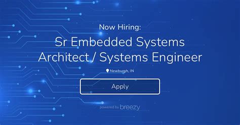 Sr Embedded Systems Architect Systems Engineer At Matrix Design Group