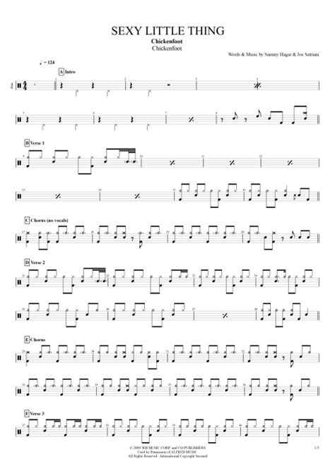 Sexy Little Thing Tab By Chickenfoot Guitar Pro Full Score Mysongbook