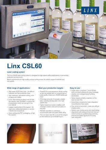 Linx 7900 Linx Printing Technologies Ltd Pdf Catalogs Technical