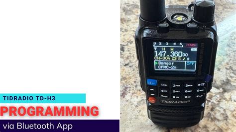 Tidradio H3 Bluetooth Programming Youtube