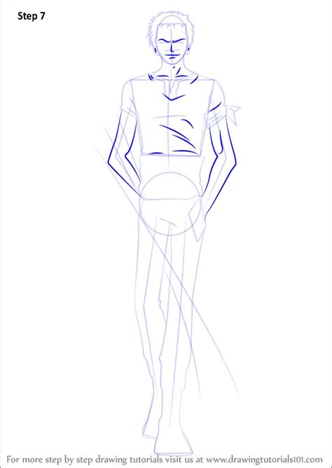 How To Draw Roronoa Zoro From One Piece One Piece Step By Step