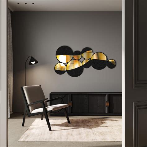 Abstract Bubble Plexiglass Metal Wall Decor Minimalist Pleximirror