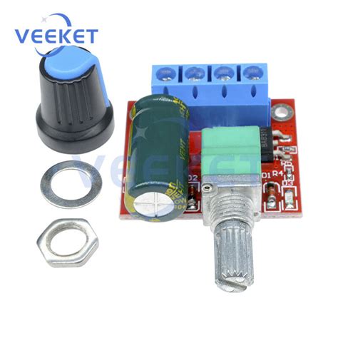 Dc4 5v 35v Pwm 모터 속도 제어 스위치 모듈 미니 가변 속도 조절기 Led 디밍 제어 거버너 스위치 활성 구성 요소