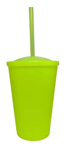 Vasos Reutilizables Con Tapa Y Popote De oz Eventos Envío gratis