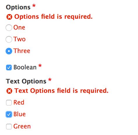 Radios Checkboxes Focus Styling Wrong When Marked As Having An Error Drupal Org