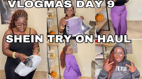 Vlogmas Day 9 Shein Try On Haul Christmas Editin Youtube