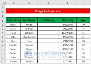 How To Merge Cells Using Excel Formula Simple Ways Exceldemy