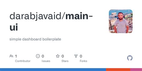 GitHub Darabjavaid Main Ui Simple Dashboard Boilerplate