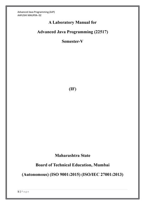 Aayushi Maurya 02 Ajp Manual Aayushi Maurya 02 A Laboratory