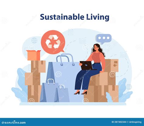 Modern Wellbeing Practice Sustainable And Eco Friendly Living Stock
