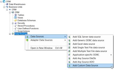 Dynamics Custom Data Source Configuration Jet