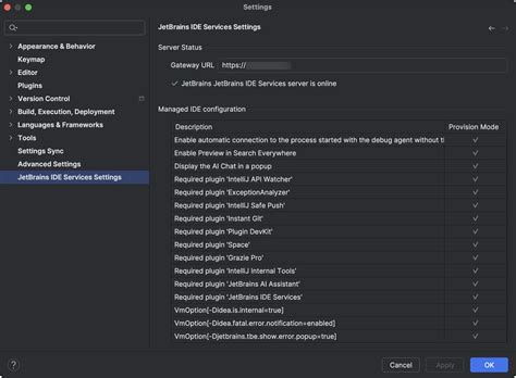 User Guide Explore Provisioned Configurations And Plugins Ide Services Documentation