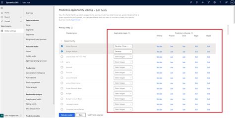 Edit And Retrain An Opportunity Scoring Model Microsoft Learn