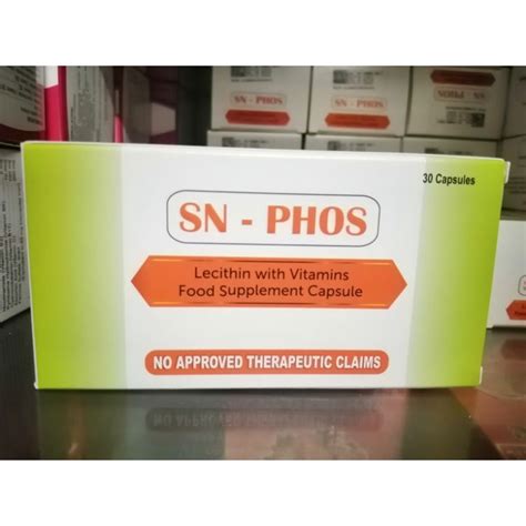 Sn Phos Lecithin With Vitamins Essential Phospholipids Shopee Philippines