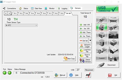 How To Connect Thermistor String With Dt2055b Data Logger Erp Support