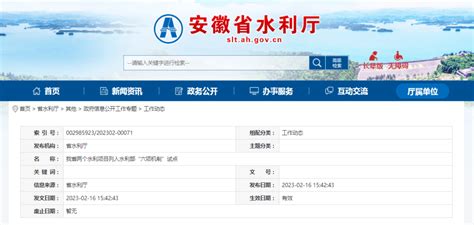 国家级试点！六安一项目入选！机制水利建设