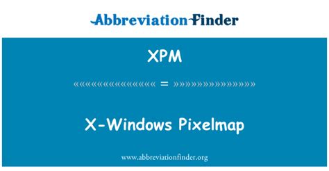 Xpm Definición Pixelmap X Windows X Windows Pixelmap