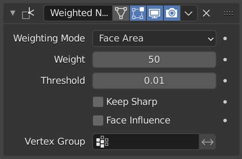 Weighted Normal Modifier Blender Manual