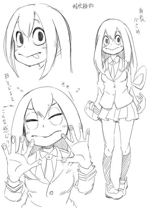 Boku No Hero Academia Tsuyu Asui Bocetos Bocetos Bonitos Dibujos