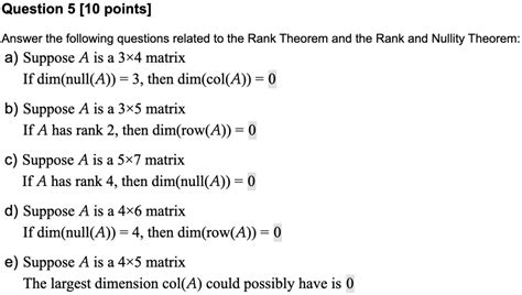 solved question 5 [10 points] answer the following questions related