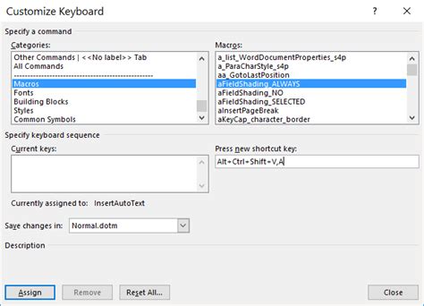 Word Field Shading