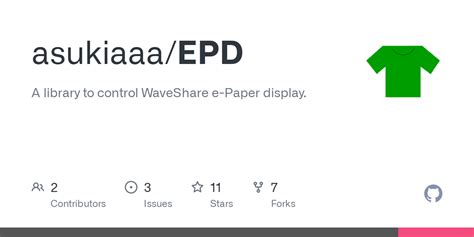 GitHub Asukiaaa EPD A Library To Control WaveShare E Paper Display