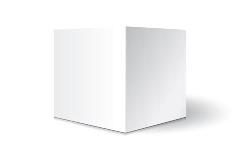 색 종이 또는 카드보드 사각형 상자 모형 템플릿 색 배경에 고립 프리미엄 벡터