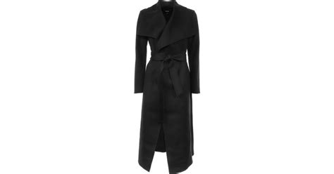 Mackage Mai Lightweight Wrap Wool Coat Black Compare Prices Klarna US